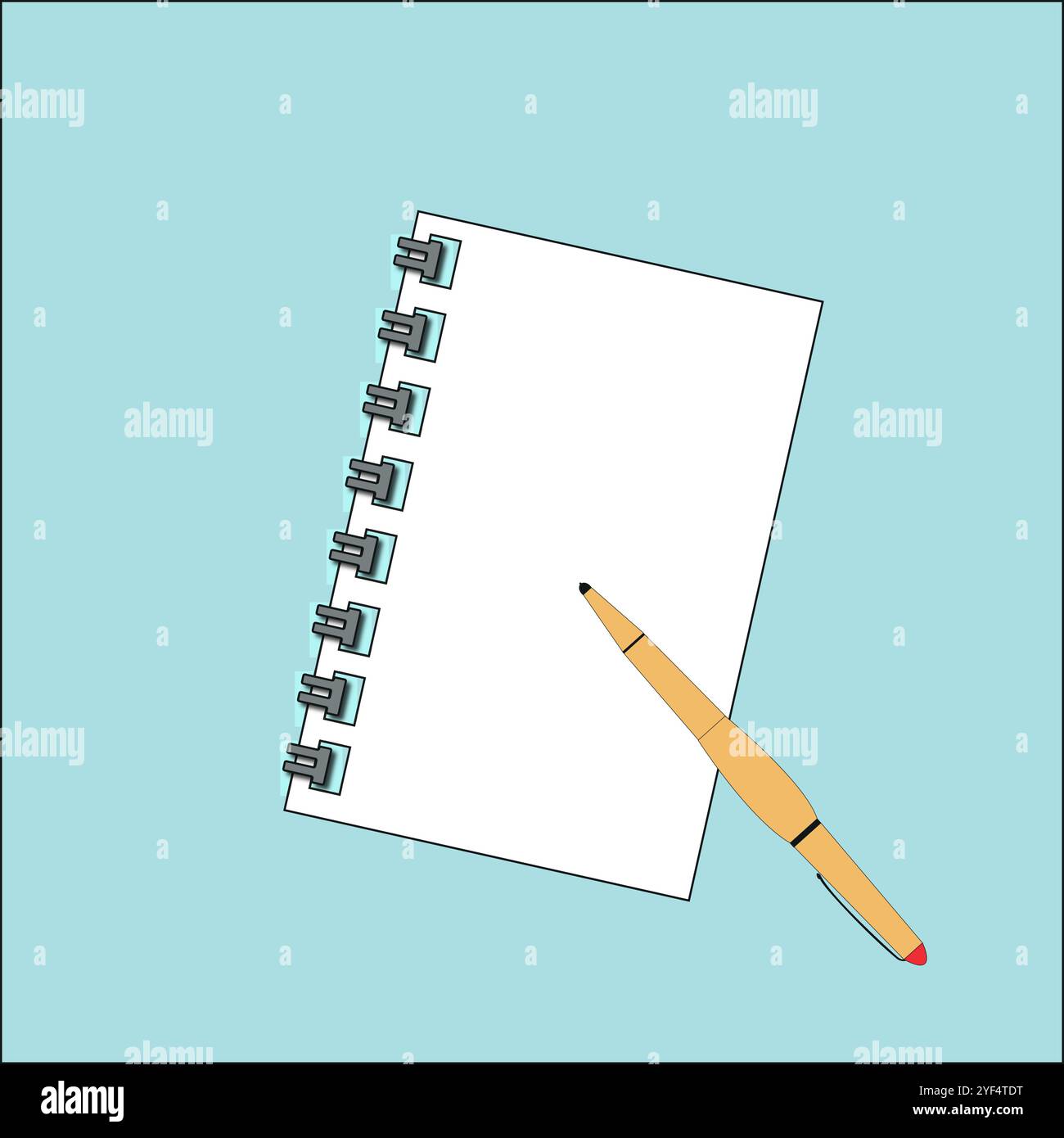 Writing in notebook Stock Vector Images - Alamy