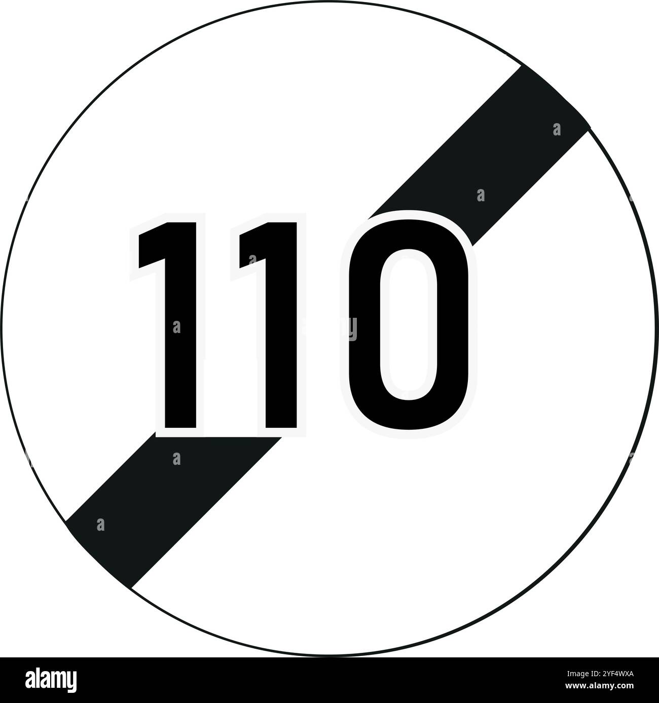 Speed limit signage Stock Vector Images - Alamy
