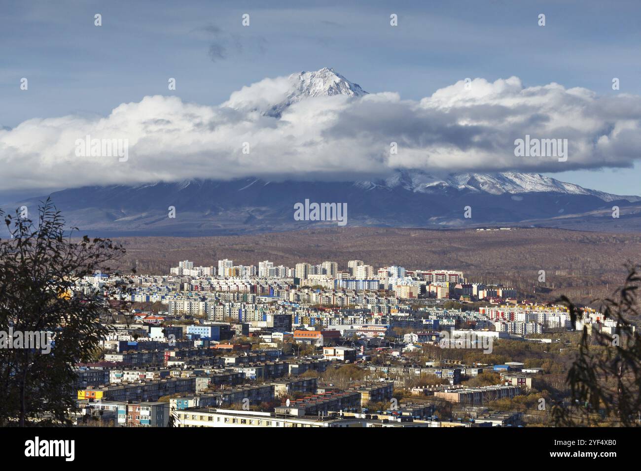 Kamchatka autumn view of city landscape of Petropavlovsk-Kamchatsky ...