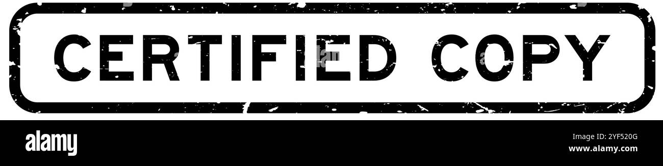Grunge black certified copy word rubber square seal stamp on white background Stock Vector Image ...