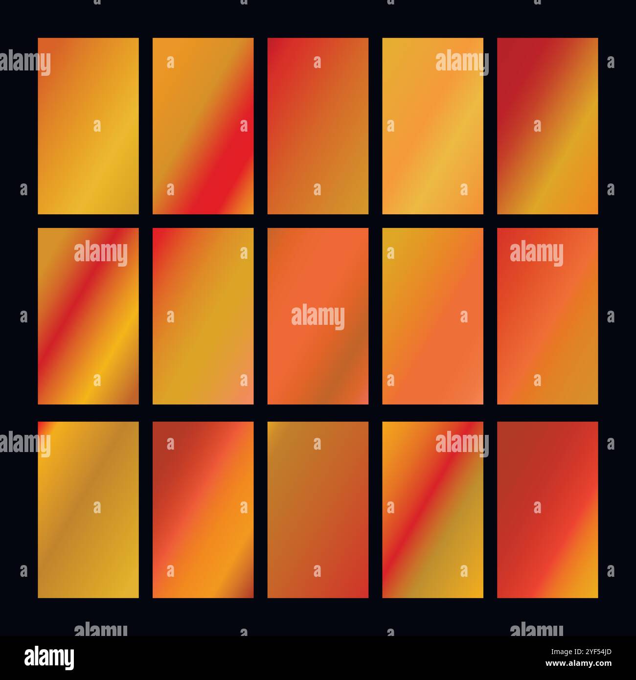Mobile screen lock display collection of colorful backgrounds in trendy ...