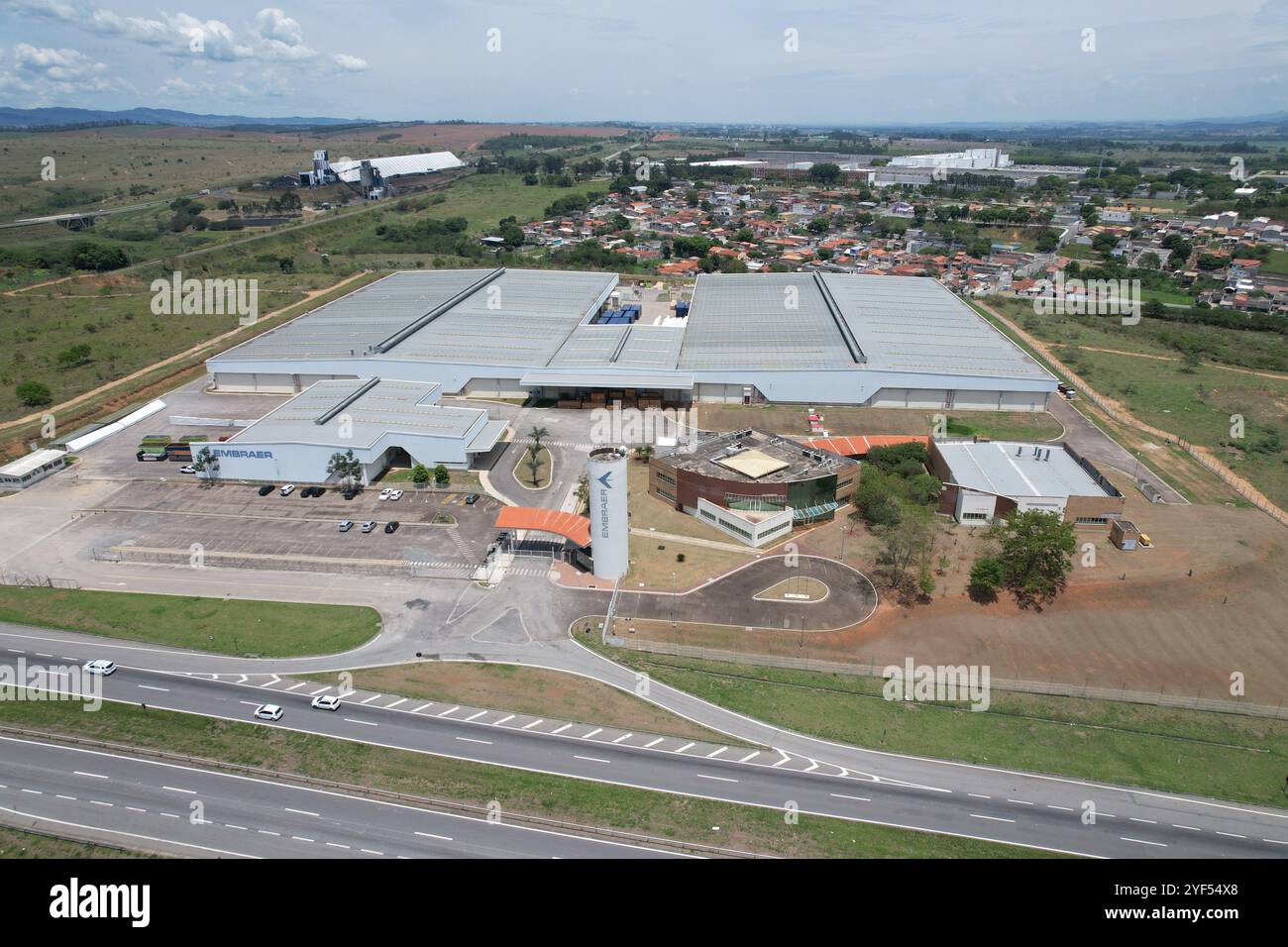 Taubate, SP, Brazil - November 3, 2024: Outdoor view of the Embraer EVE ...