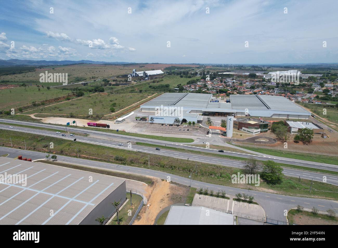 Taubate, SP, Brazil - November 3, 2024: Outdoor view of the Embraer EVE ...