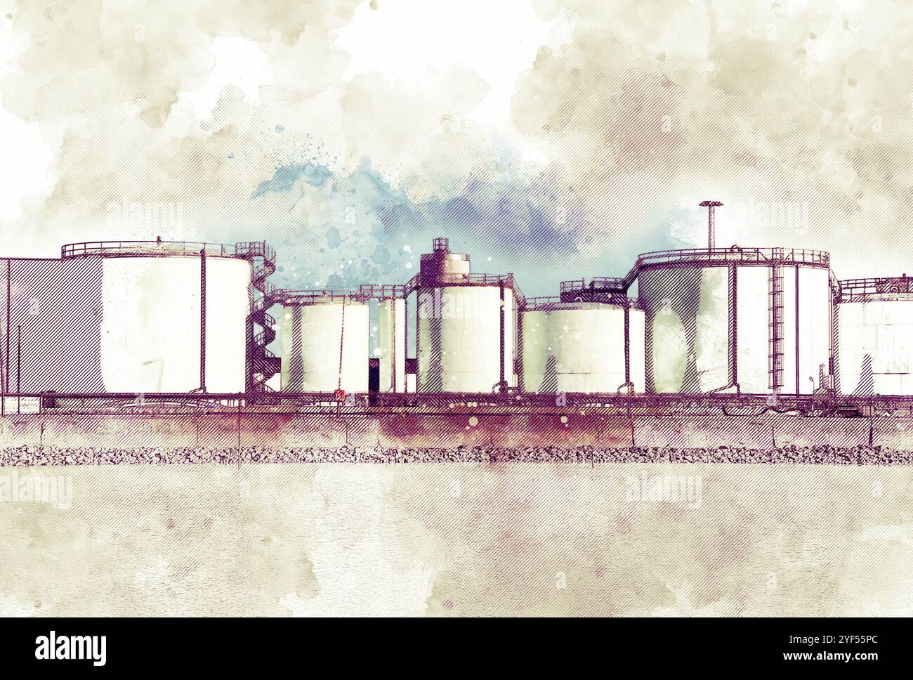 Industrial gas storage tank hi-res stock photography and images - Alamy