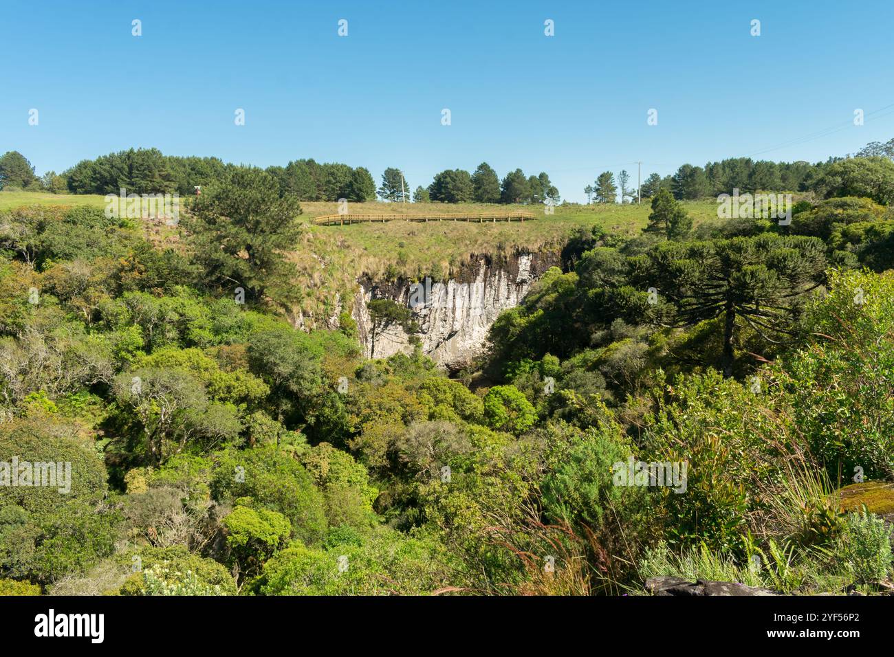 A view of Parque da Ronda in Sao Francisco de Paula, South of Brazil ...