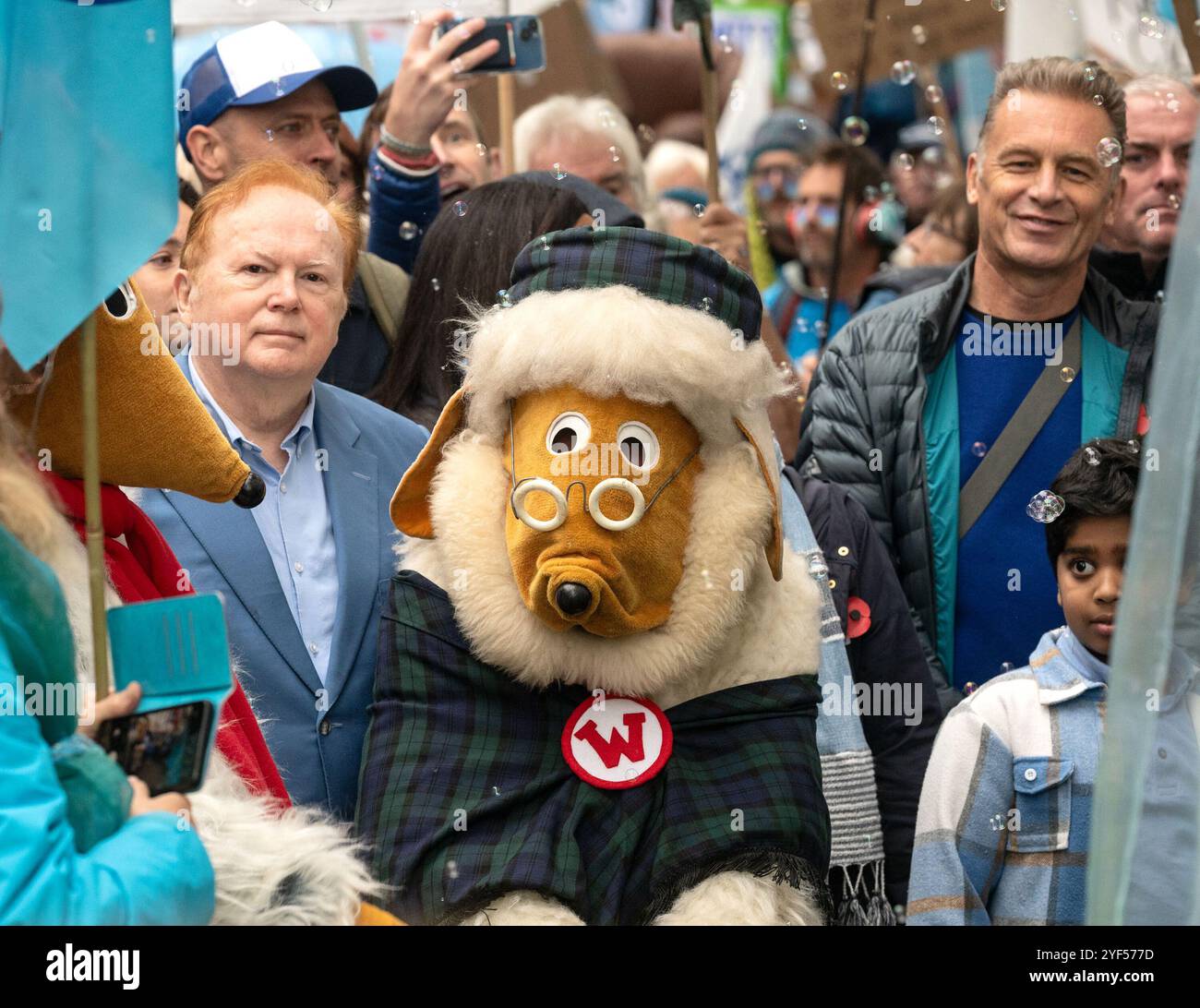 London, UK. 3rd Nov, 2024. Thousand march from the Albert Embankment to ...