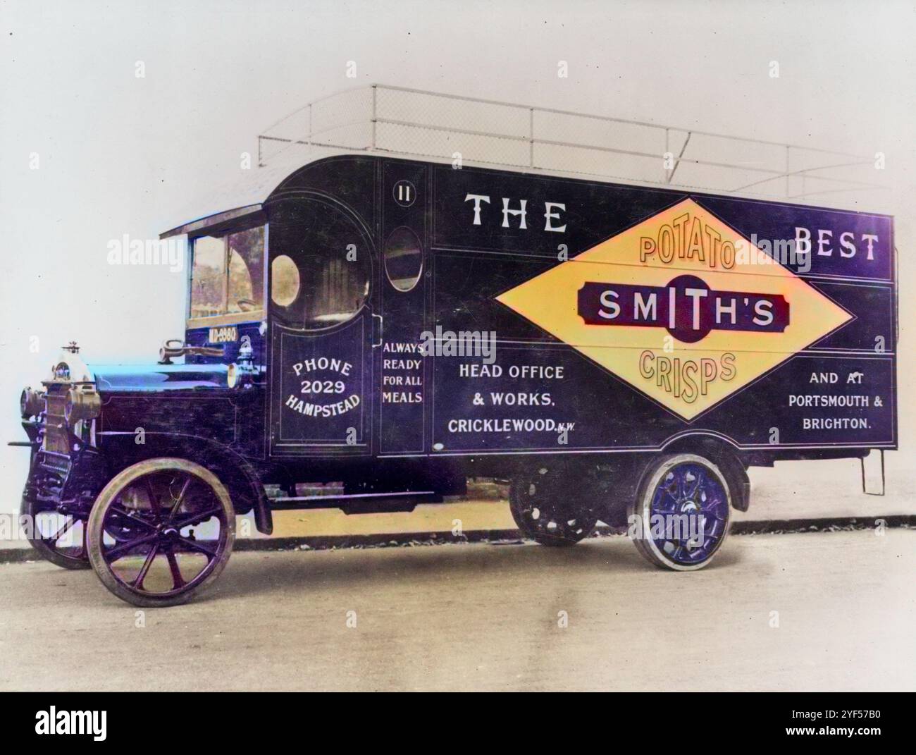 Smiths Crisps. Delivery van, early Twenties. Head office Cricklewood ...