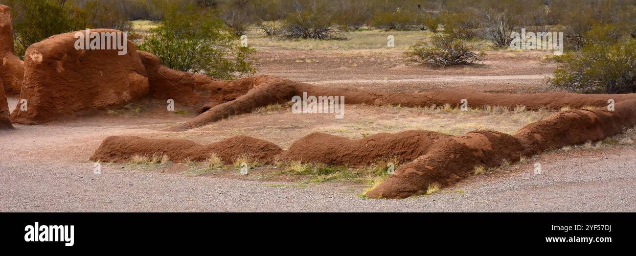 Ancient Casa Grande Ruins National Monument of the Pre-columbian ...