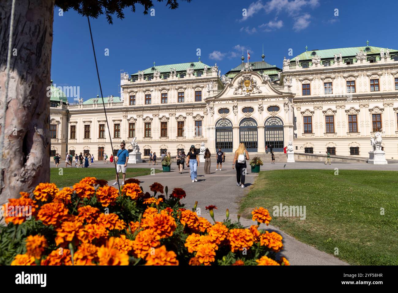 Views of Belvedere Palace, Vienna, Austria, Europe Stock Photo - Alamy