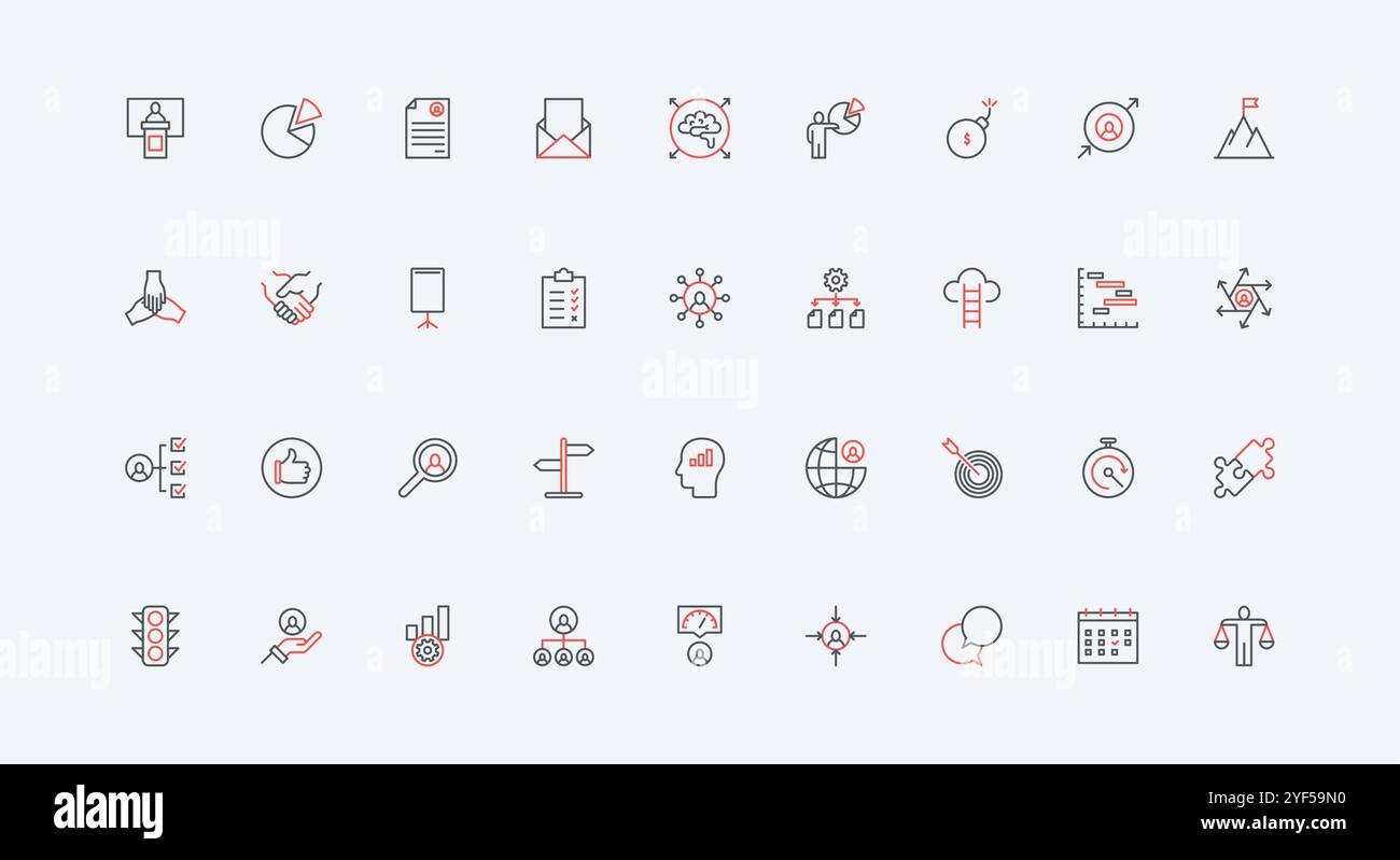 Corporate organization of company, business process management line ...