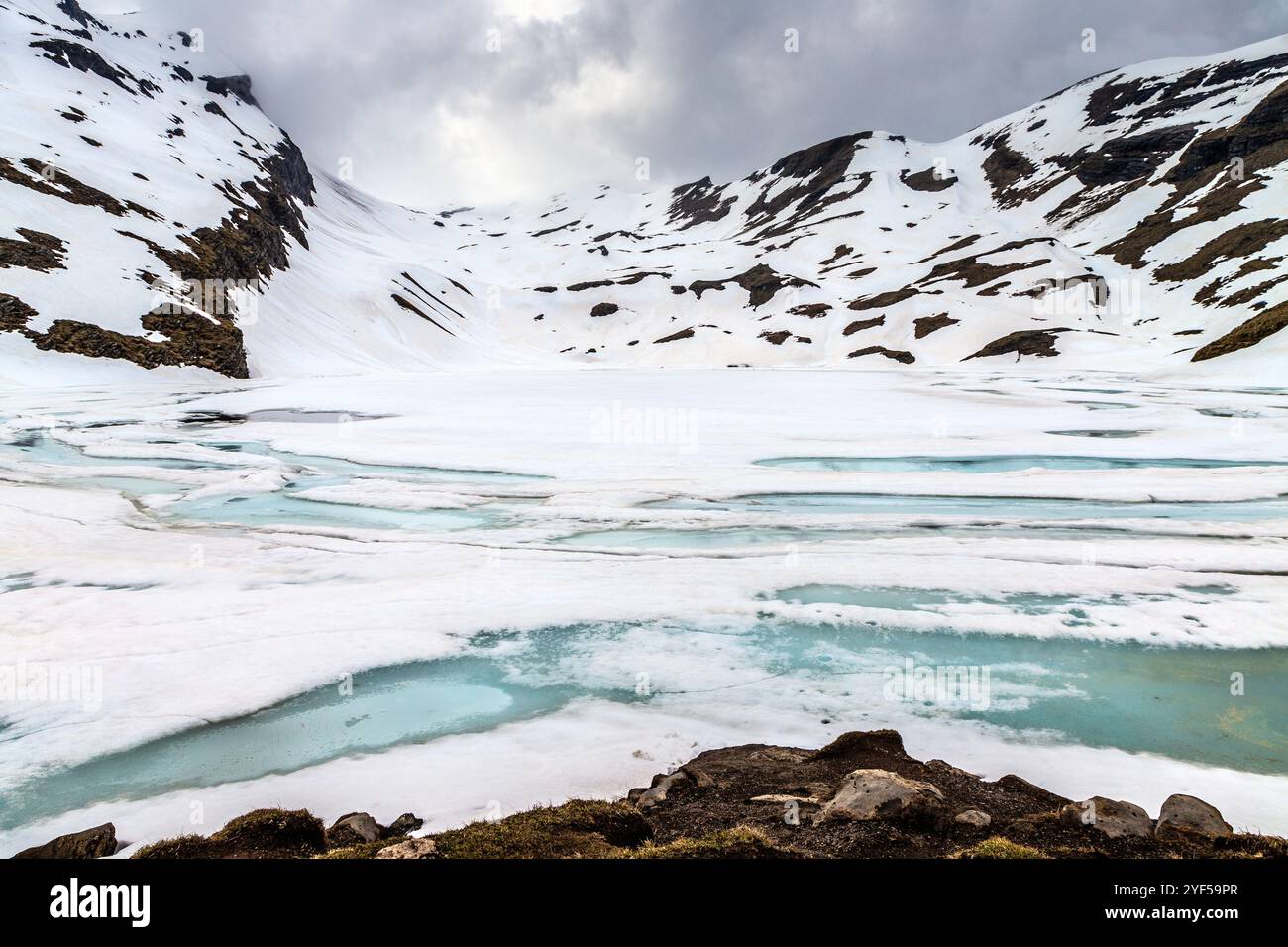 Frozen Bachalpsee (Bachsee), Switzerland Stock Photo - Alamy