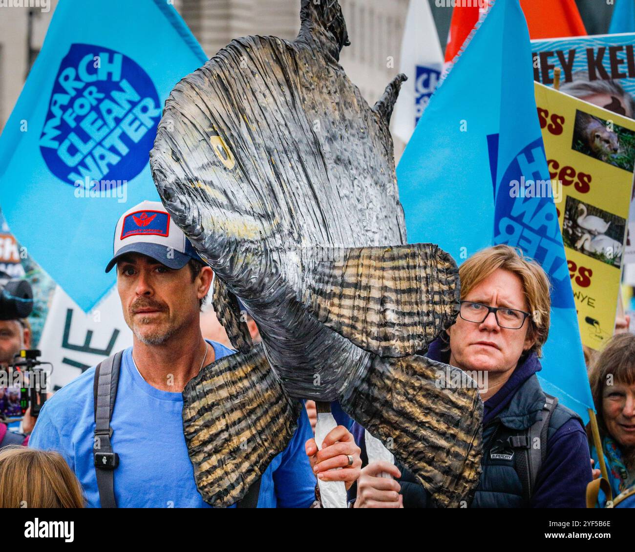 London, UK. 03rd Nov, 2024. The March for Clean Water aims to raise ...