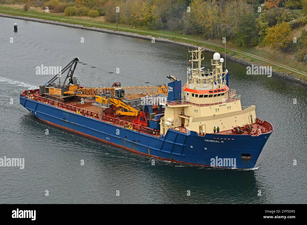 Rohde Nielsen's HEIMDAL R passing the Kiel Canal Stock Photo - Alamy