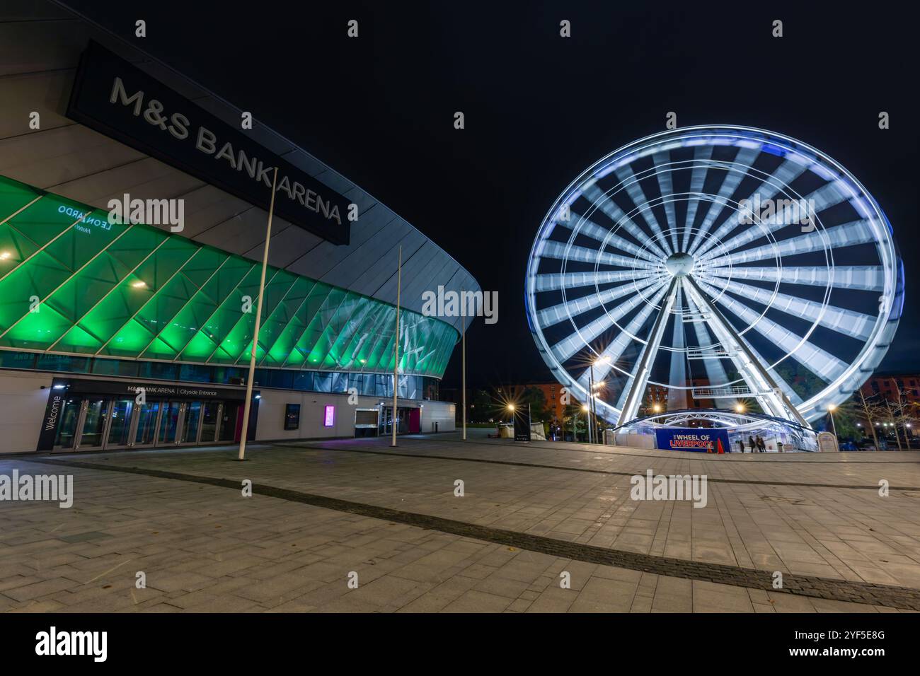 The M&S Arena and Liverpool Wheel, Liverpool, UK Stock Photo - Alamy