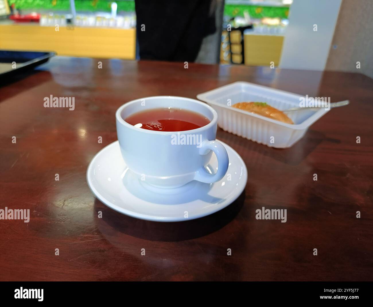 Black Azeri Tea Served with Delicious Baklava Stock Photo - Alamy