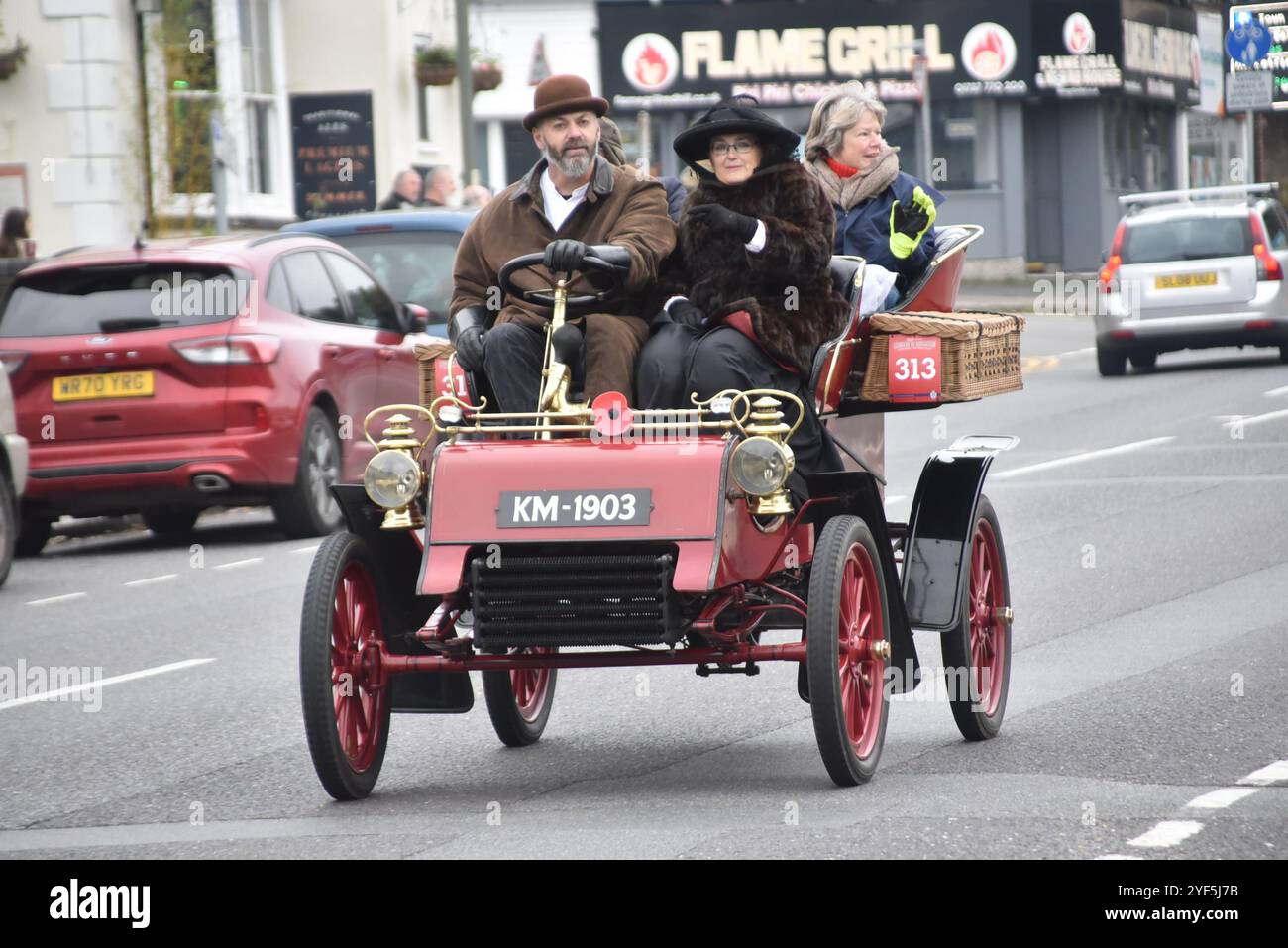 2024 London to Brighton Veteran Car Rally Stock Photo - Alamy