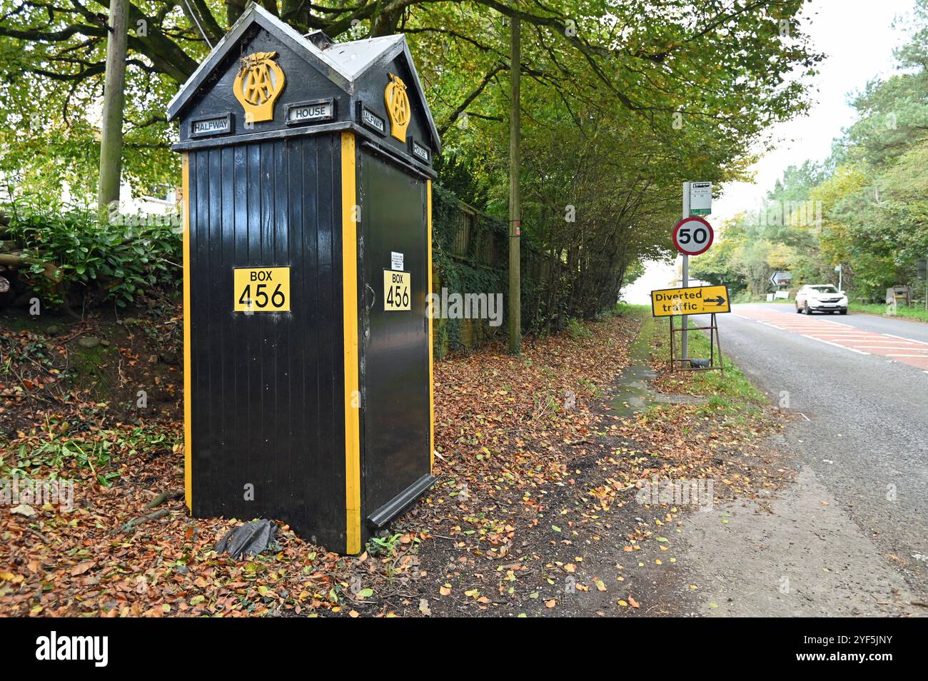 Iconic Decommissioned AA Breakdown Box 456 seen between Exeter to ...
