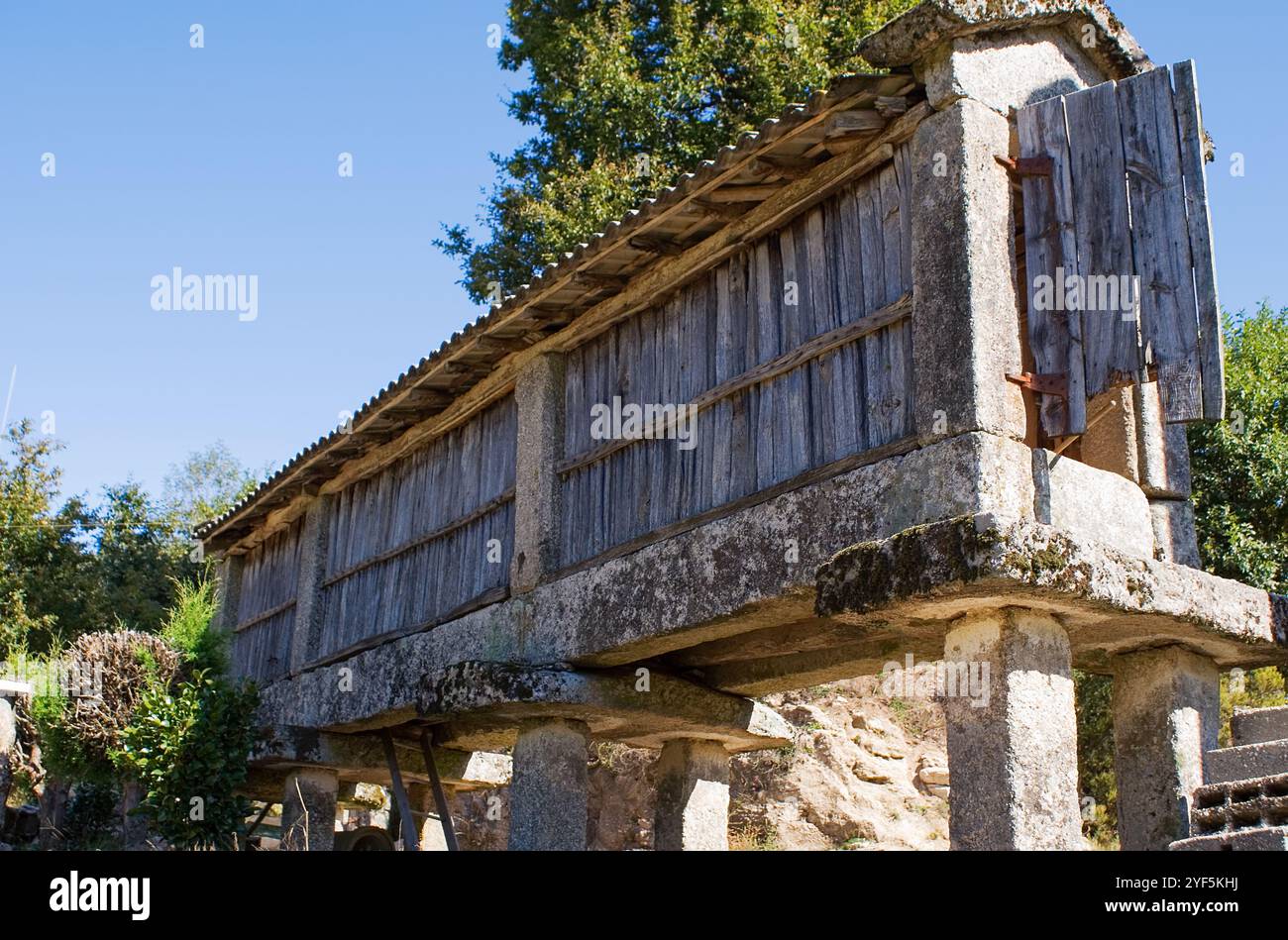 Barn, Peneda Gerês National Park. Structure used to store corn crops ...