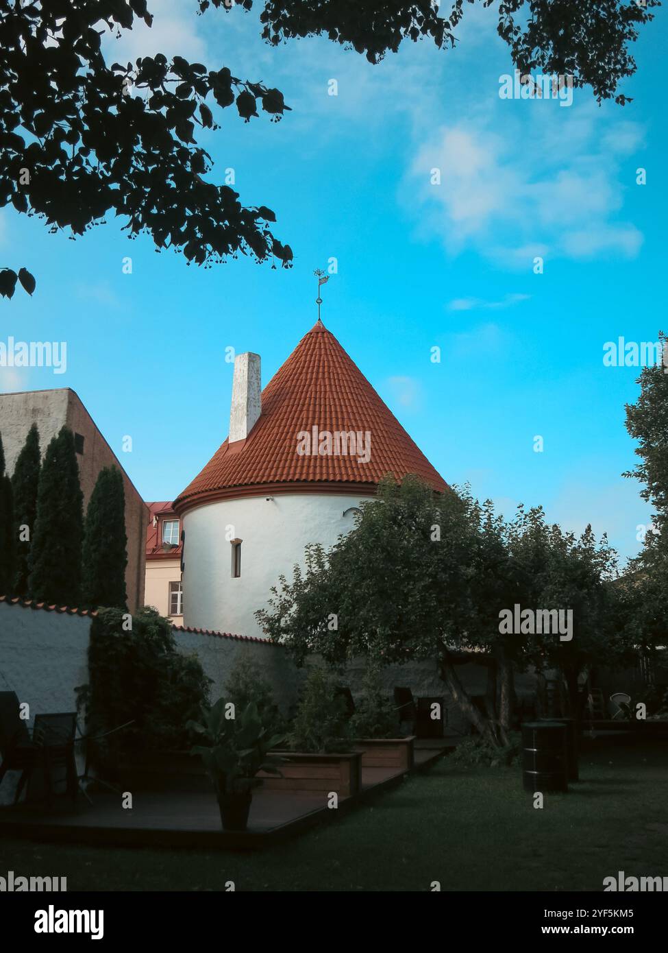 The Red Tower Castle in Estonia. Located in Pärnu city Stock Photo - Alamy