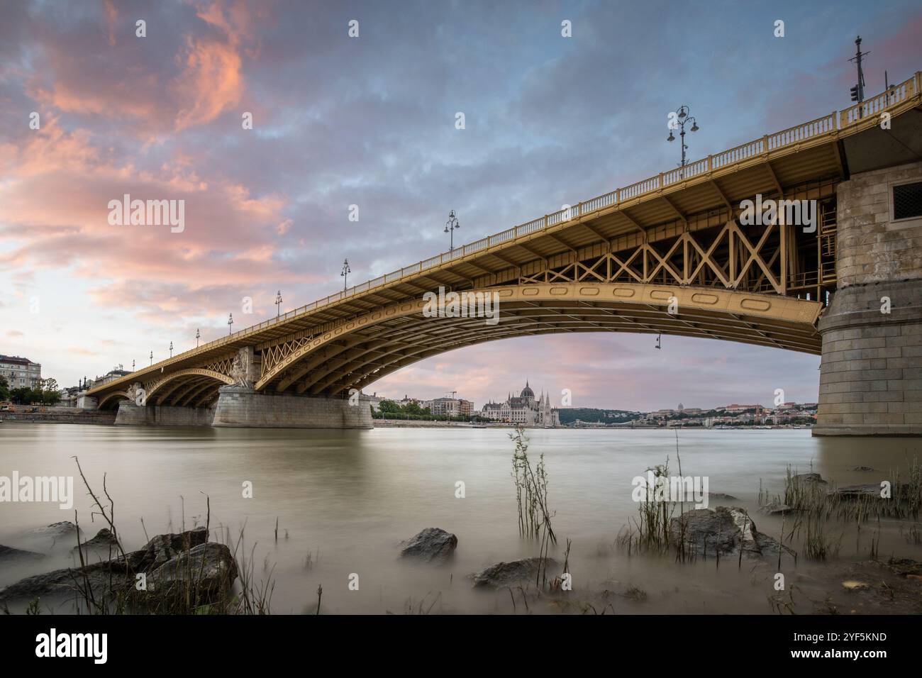 Sunset on margaret bridge hi-res stock photography and images - Alamy