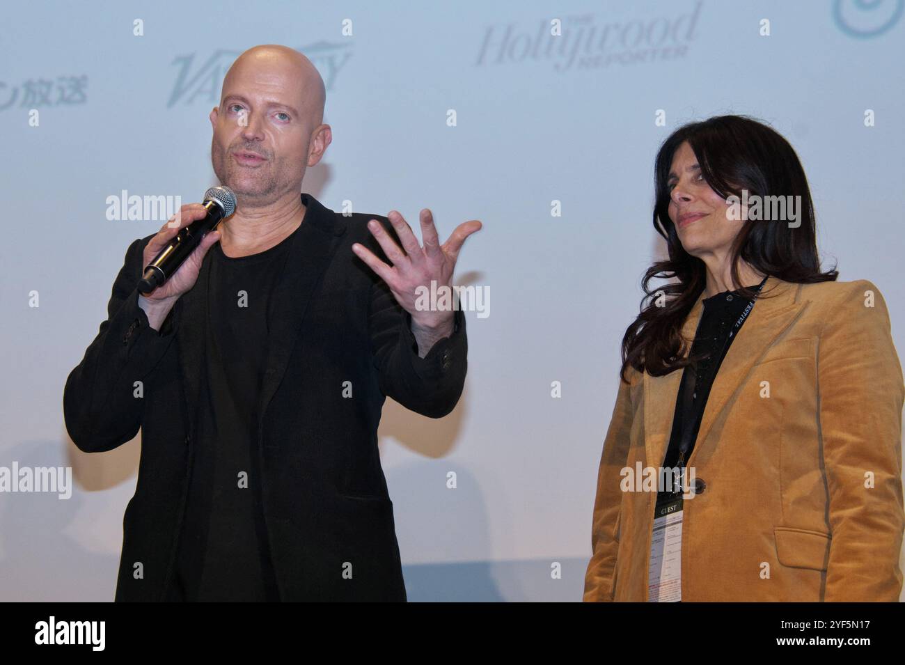 Tokyo, Japan. 03rd Nov, 2024. Director Marc Forster(L) and Executive ...