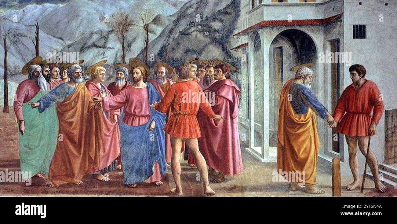 The tribute money brancacci chapel hi-res stock photography and images ...