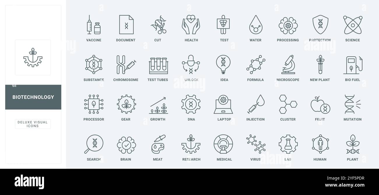 Genetic research and biotechnology, engineering in laboratory and ...