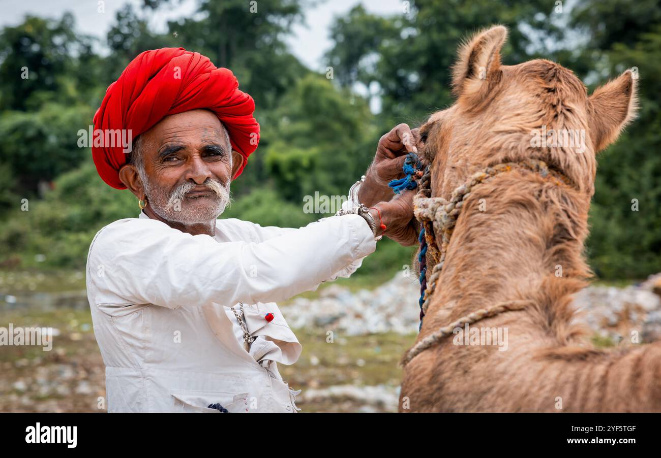 Indian rabari men portrait hi-res stock photography and images - Alamy