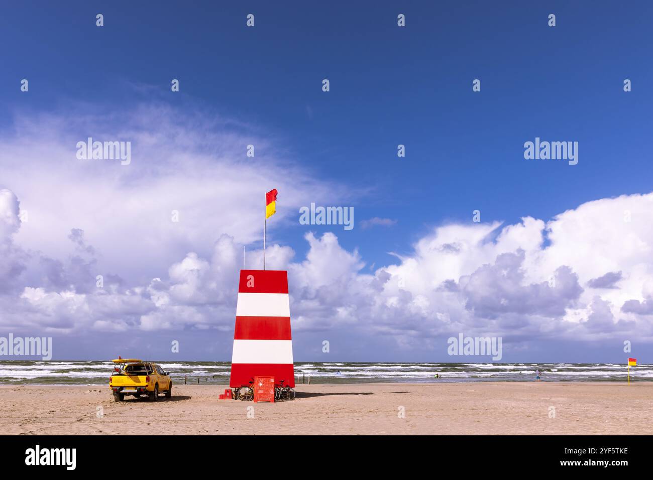 Coastguard post on Rømø, Denmark Stock Photo - Alamy