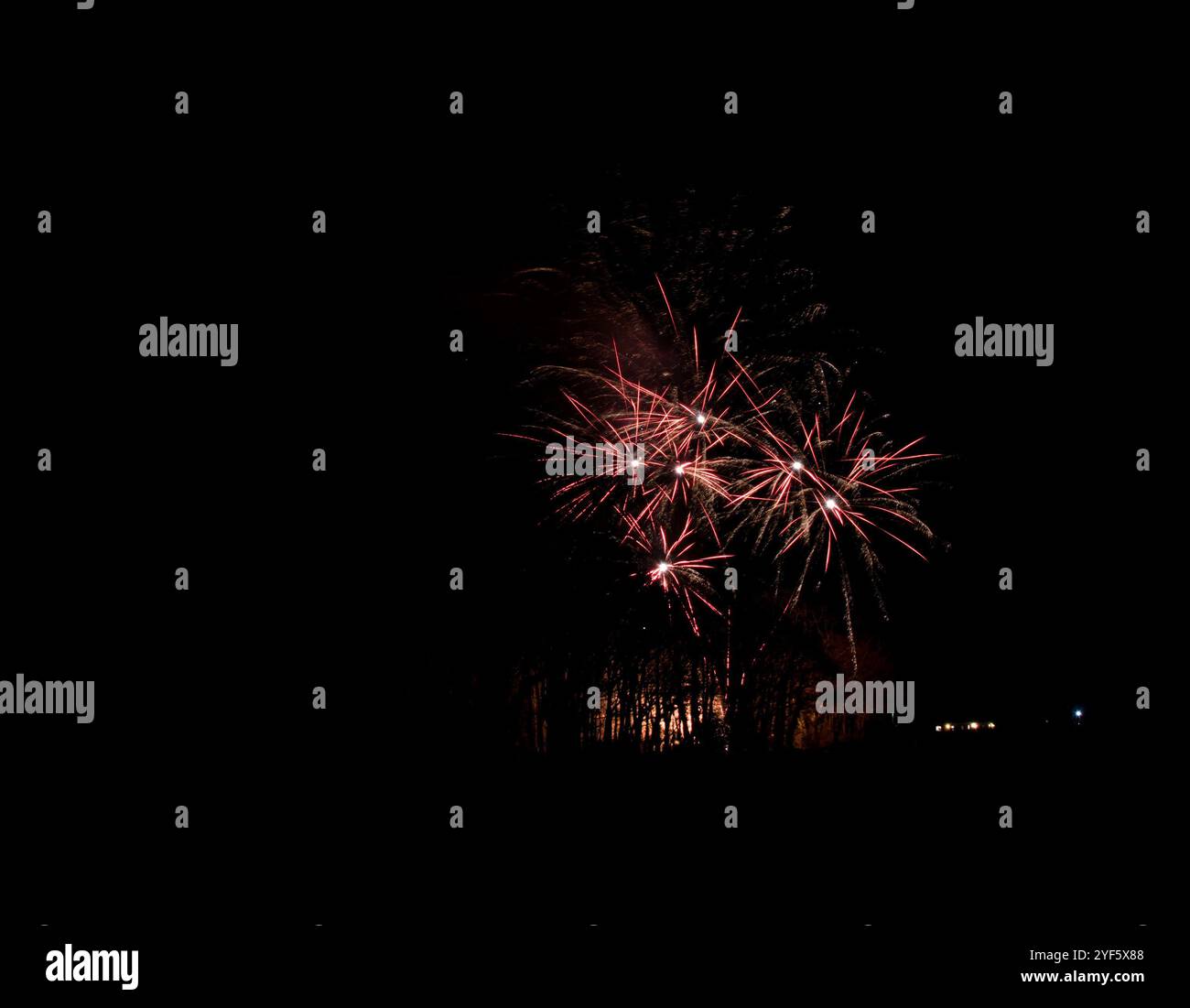 Fireworks by a dark sky bonfire night, Diwali, new year, Chinese new ...