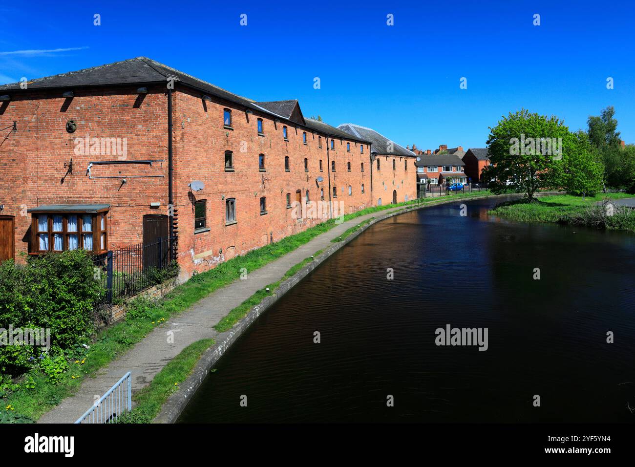 The Grove Mill on the Chesterfield canal, Retford town, Nottinghamshire ...