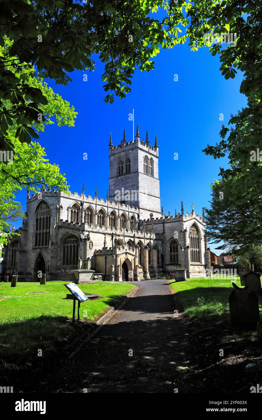 St Swithuns church, Retford town, Nottinghamshire, England, UK Stock ...