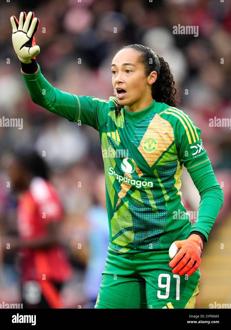 Manchester United goalkeeper Phallon Tullis-Joyce during the Barclays ...