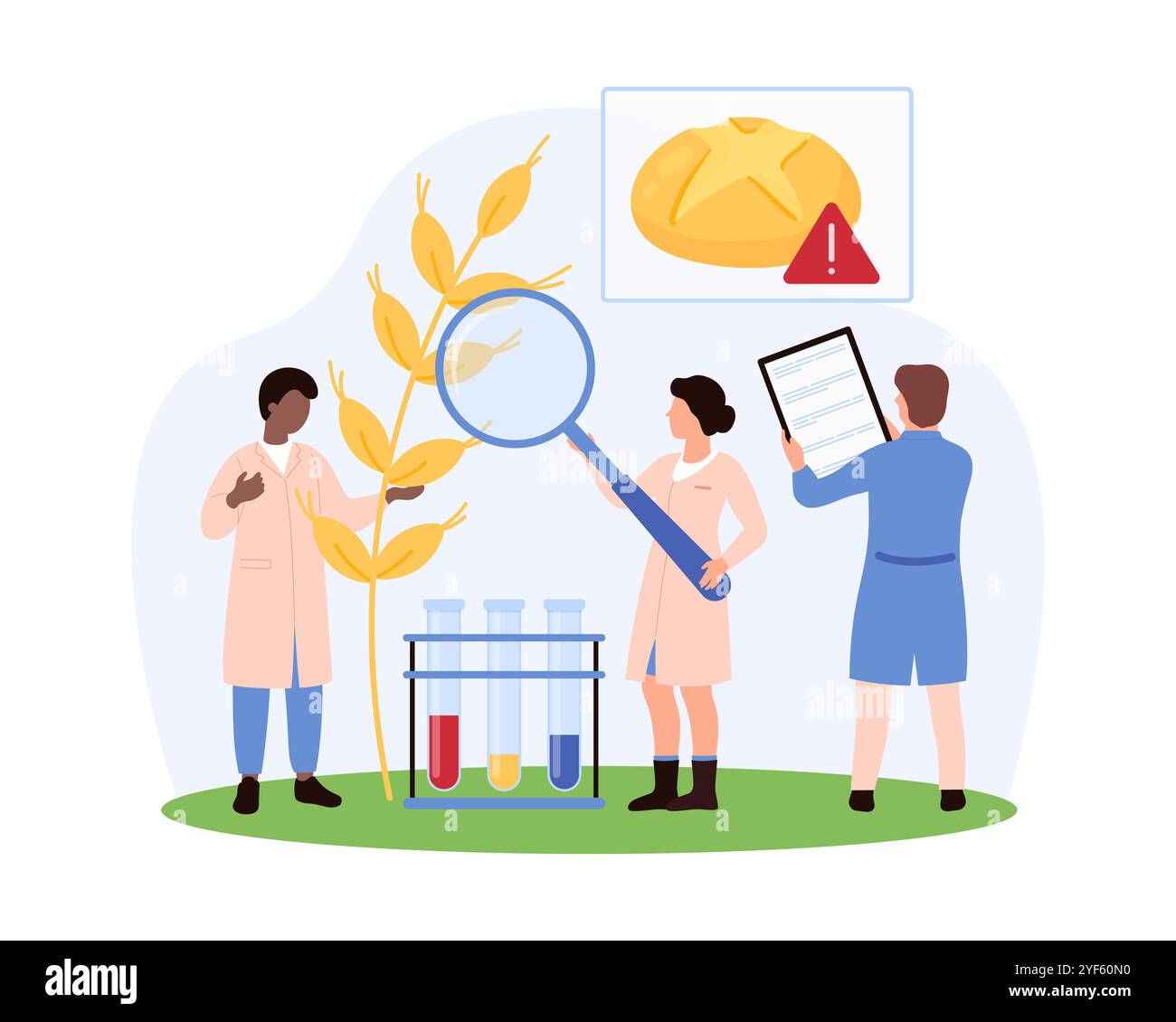 Celiac disease test Stock Vector Images - Alamy