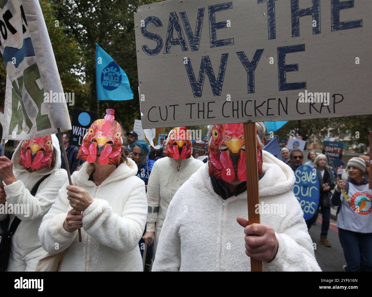 November 3, 2024, London, England, UK: A group of protesters dress as ...
