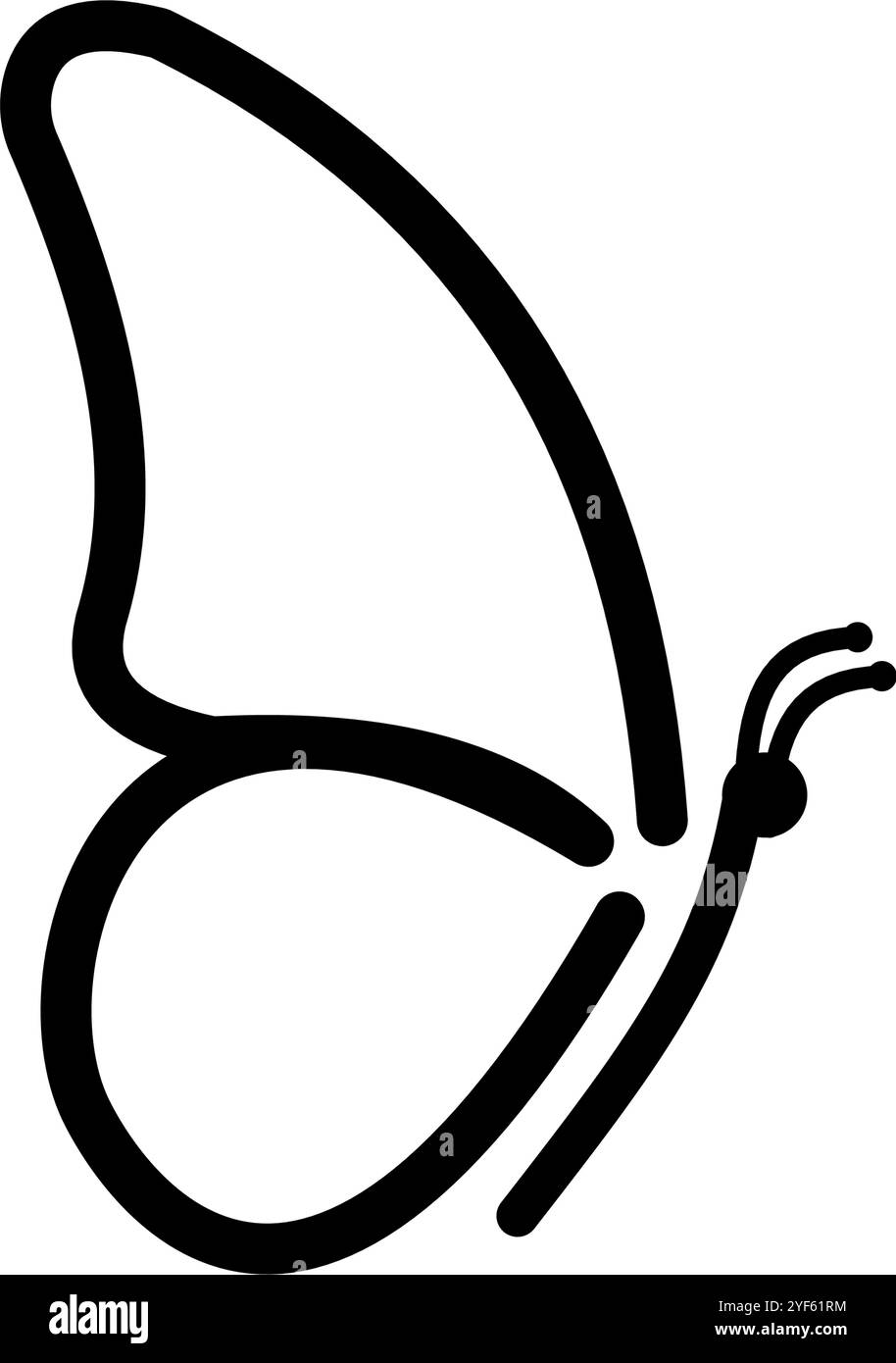 butterfly - icon, vector illustration Stock Vector Image & Art - Alamy