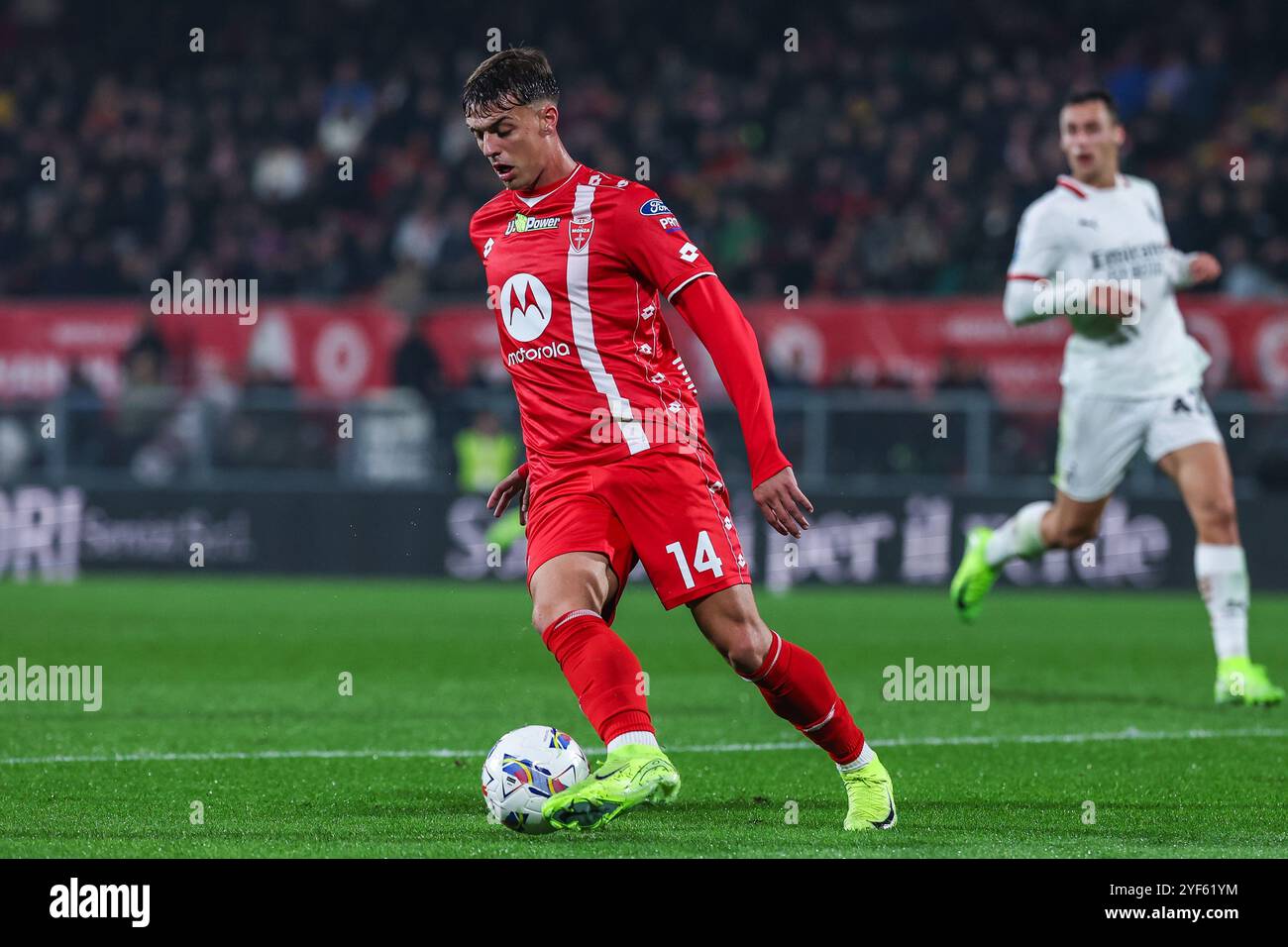 Daniel Maldini of AC Monza seen in action during Serie A 2024/25 ...