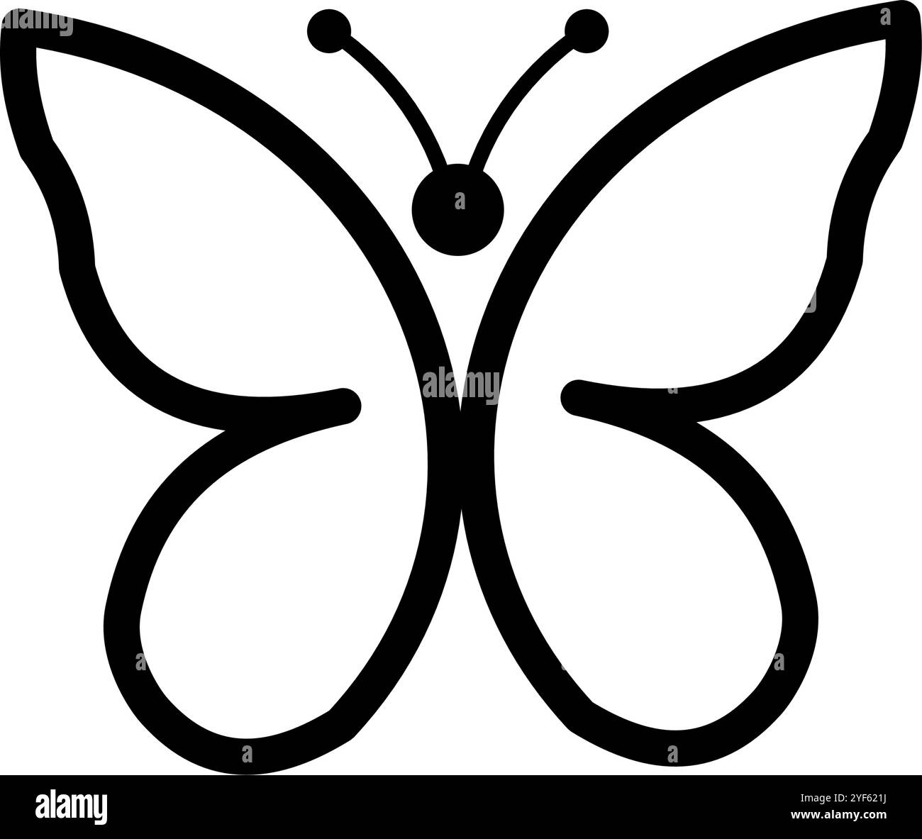 butterfly - icon, vector illustration Stock Vector Image & Art - Alamy