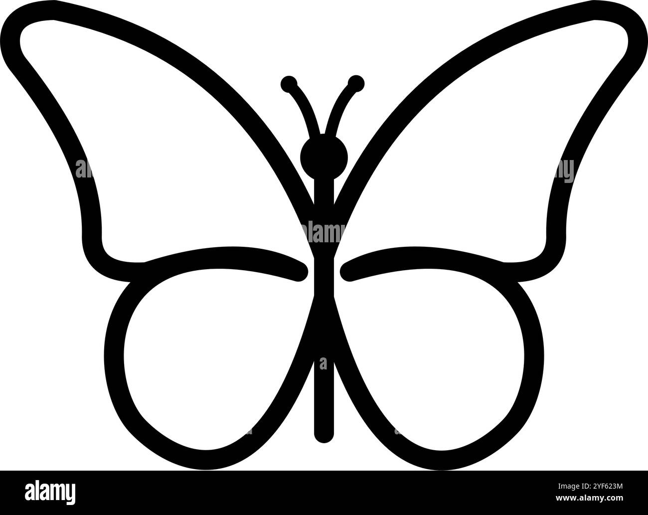 butterfly - icon, vector illustration Stock Vector Image & Art - Alamy