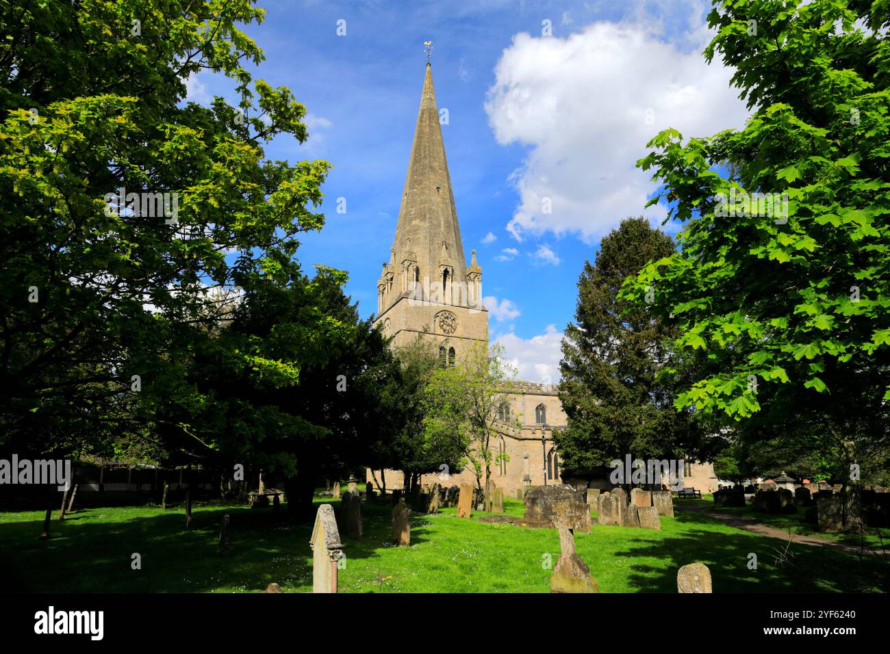 St Marys Church, Edwinstowe village, Nottinghamshire, England, UK ...