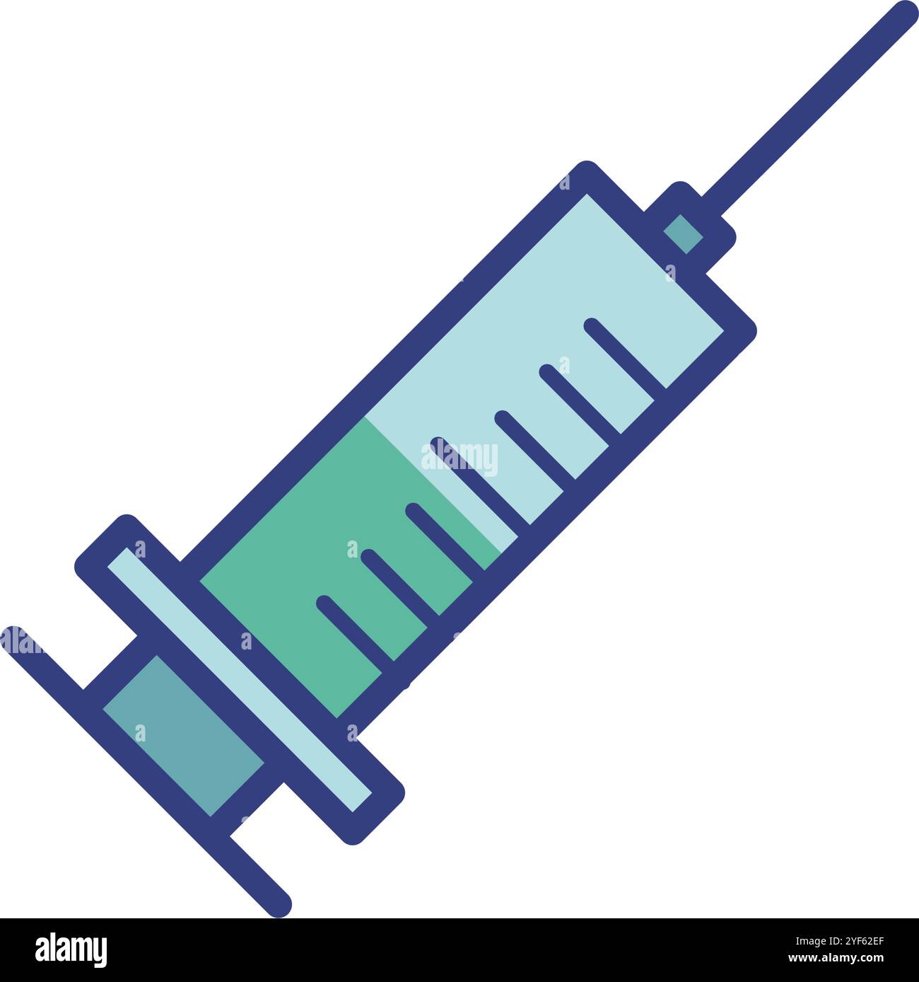 Isolated medical injection icon Stock Vector Images - Alamy