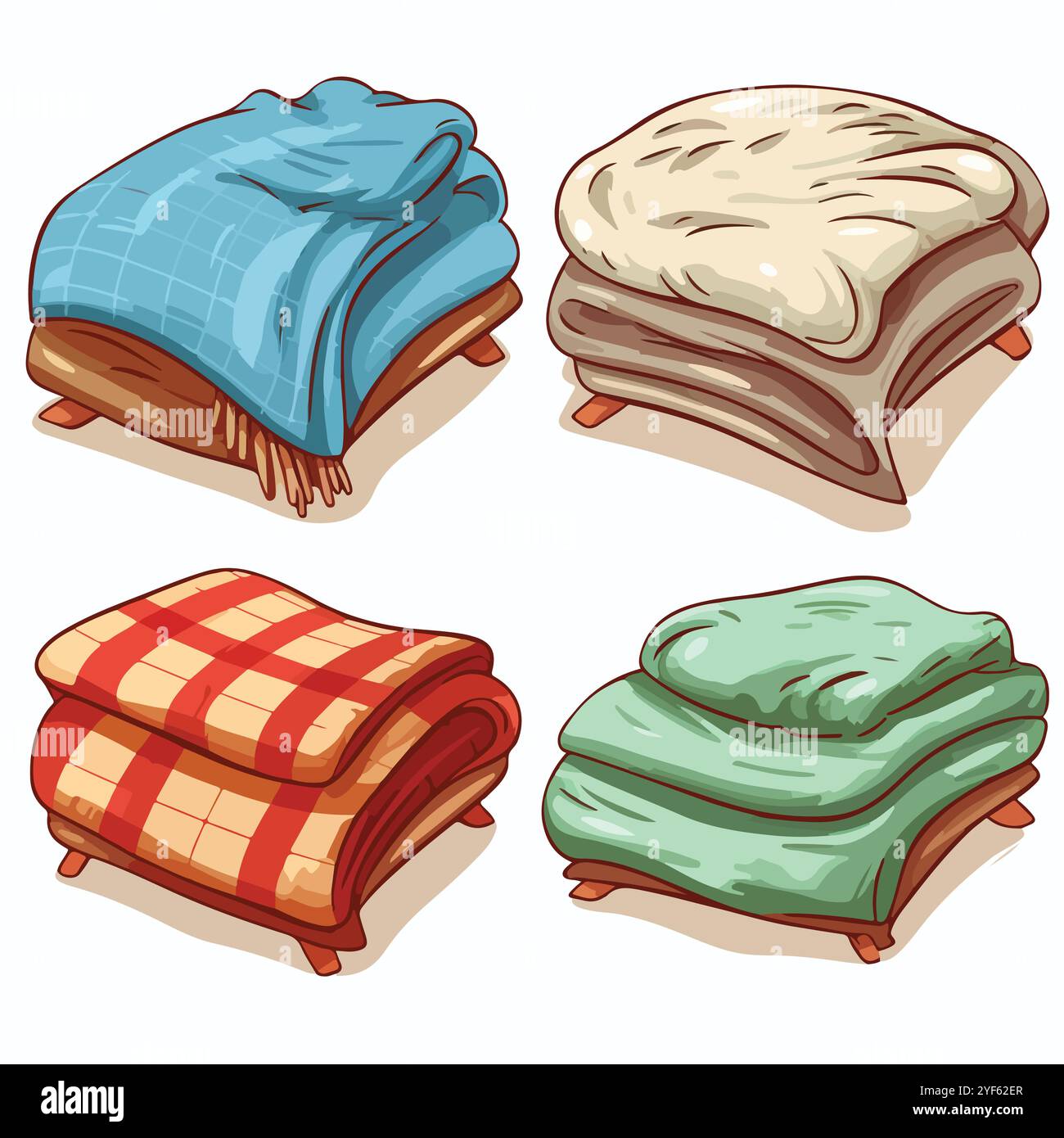 blanket vector illustrationisolated on white Stock Vector Image & Art ...