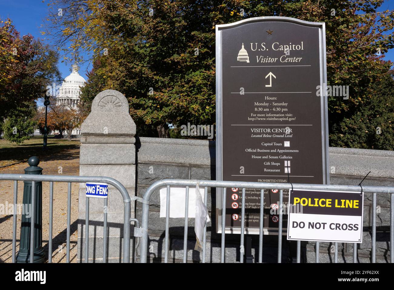 Temporary security fencing is seen around the U.S. Capitol building in ...