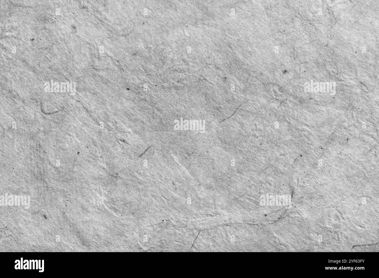 Textured gray wrinkled handmade paper background. Horizontal black and ...