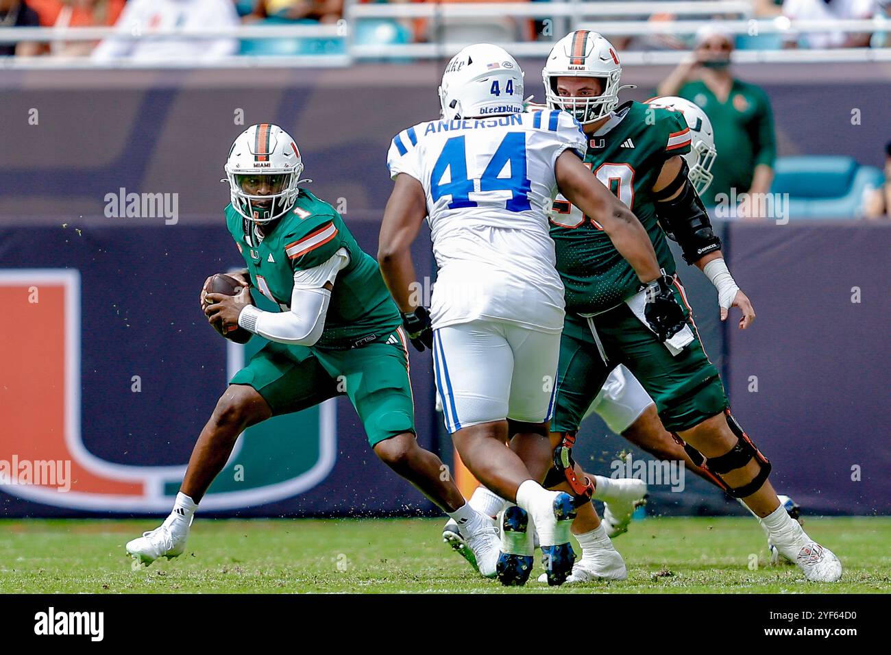 NOVEMBER, 2, 2024,Miami Hurricanes and Duke at the Hard Rock Stadium ...