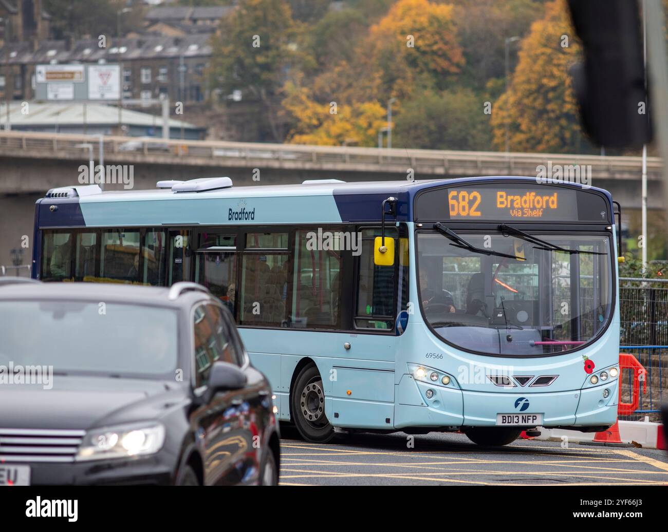 Halifax bus station serves the town of Halifax, West Yorkshire, England ...