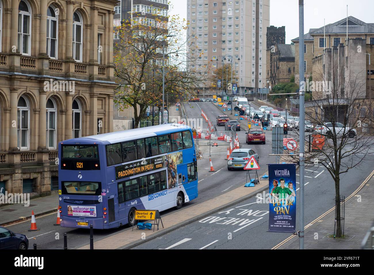 Halifax bus station serves the town of Halifax, West Yorkshire, England ...