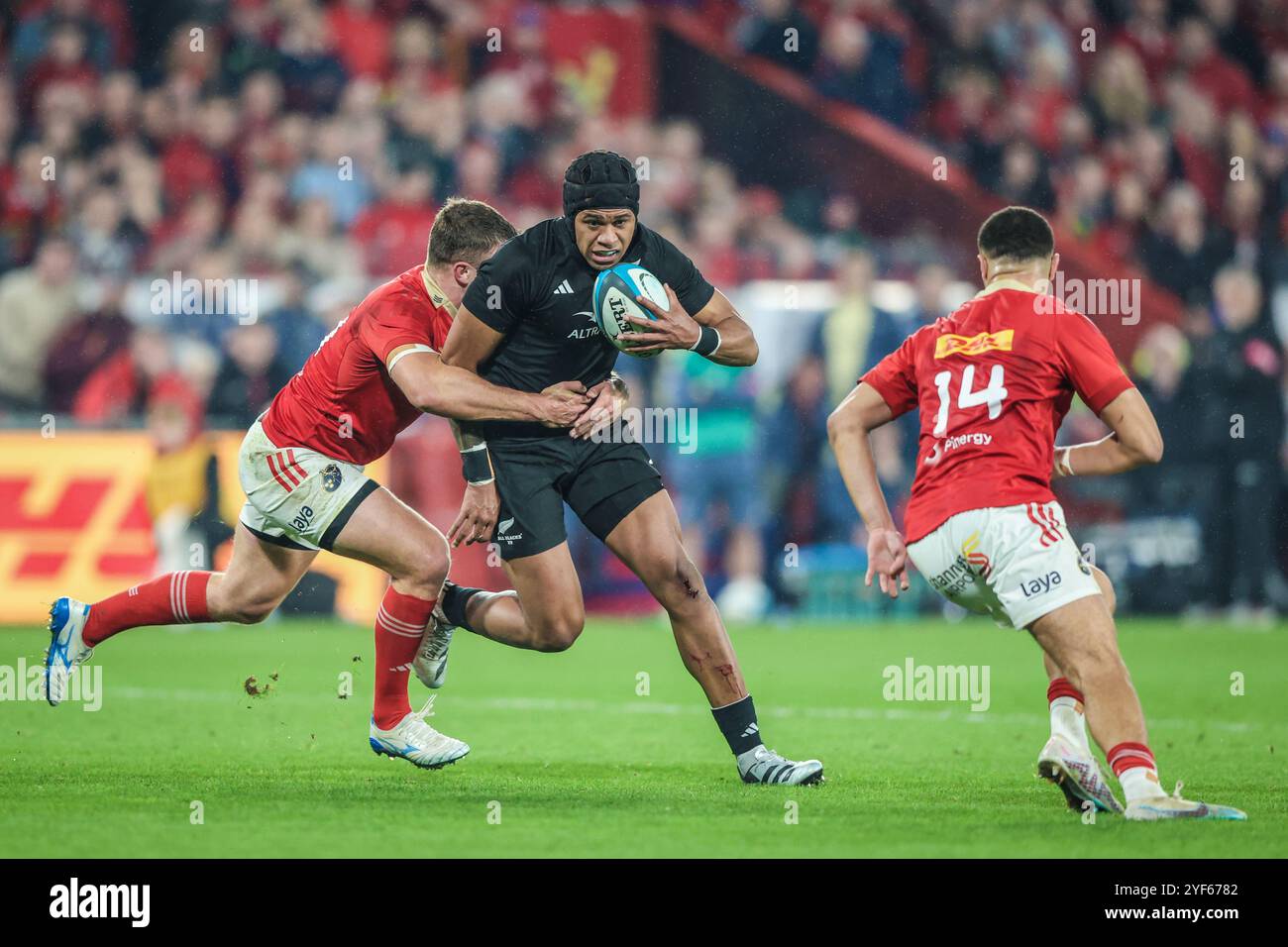 November 2nd, 2024, Thomond Park, Limerick, Ireland - Action from ...
