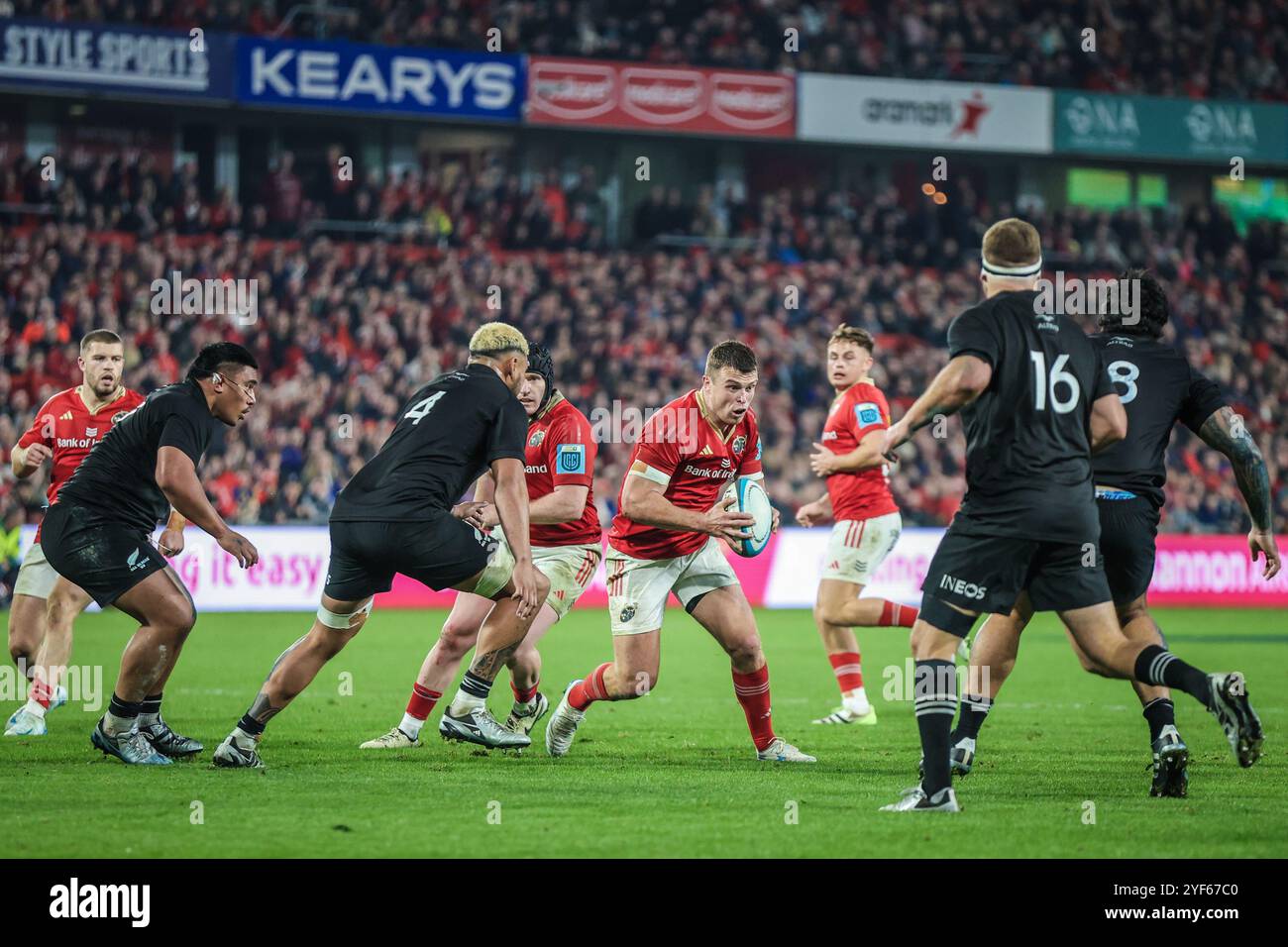 November 2nd, 2024, Thomond Park, Limerick, Ireland - Action from ...