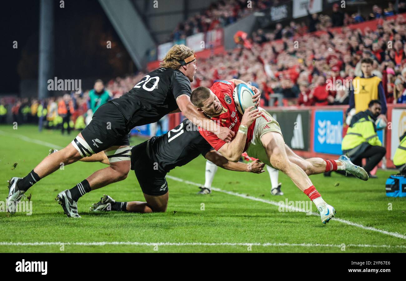 November 2nd, 2024, Thomond Park, Limerick, Ireland - Action from ...